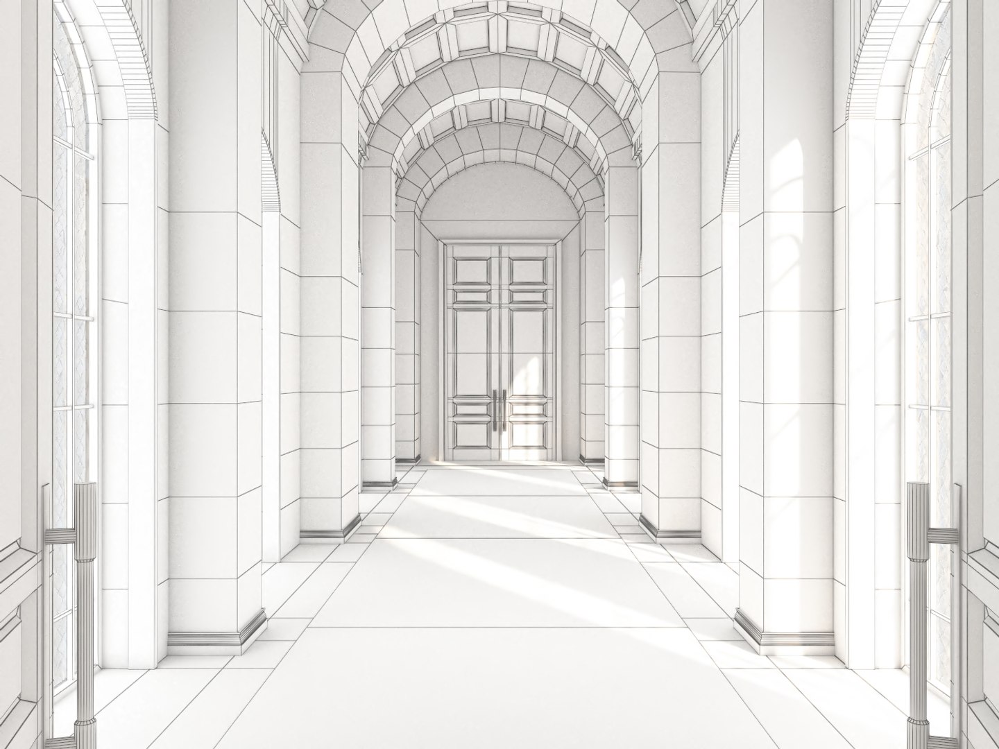 3D Interior Castle Pbr Museum Architecture Model - TurboSquid 1259793