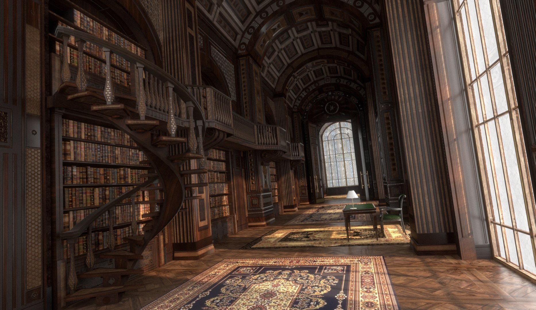 3D Interior Castle Pbr Museum Architecture Model - TurboSquid 1259793