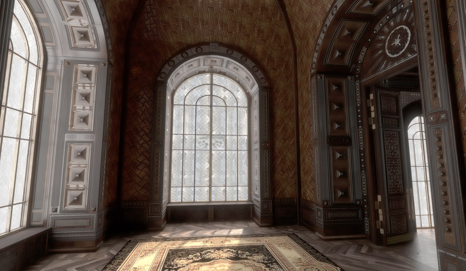 3D Interior Castle Pbr Museum Architecture Model - TurboSquid 1259793
