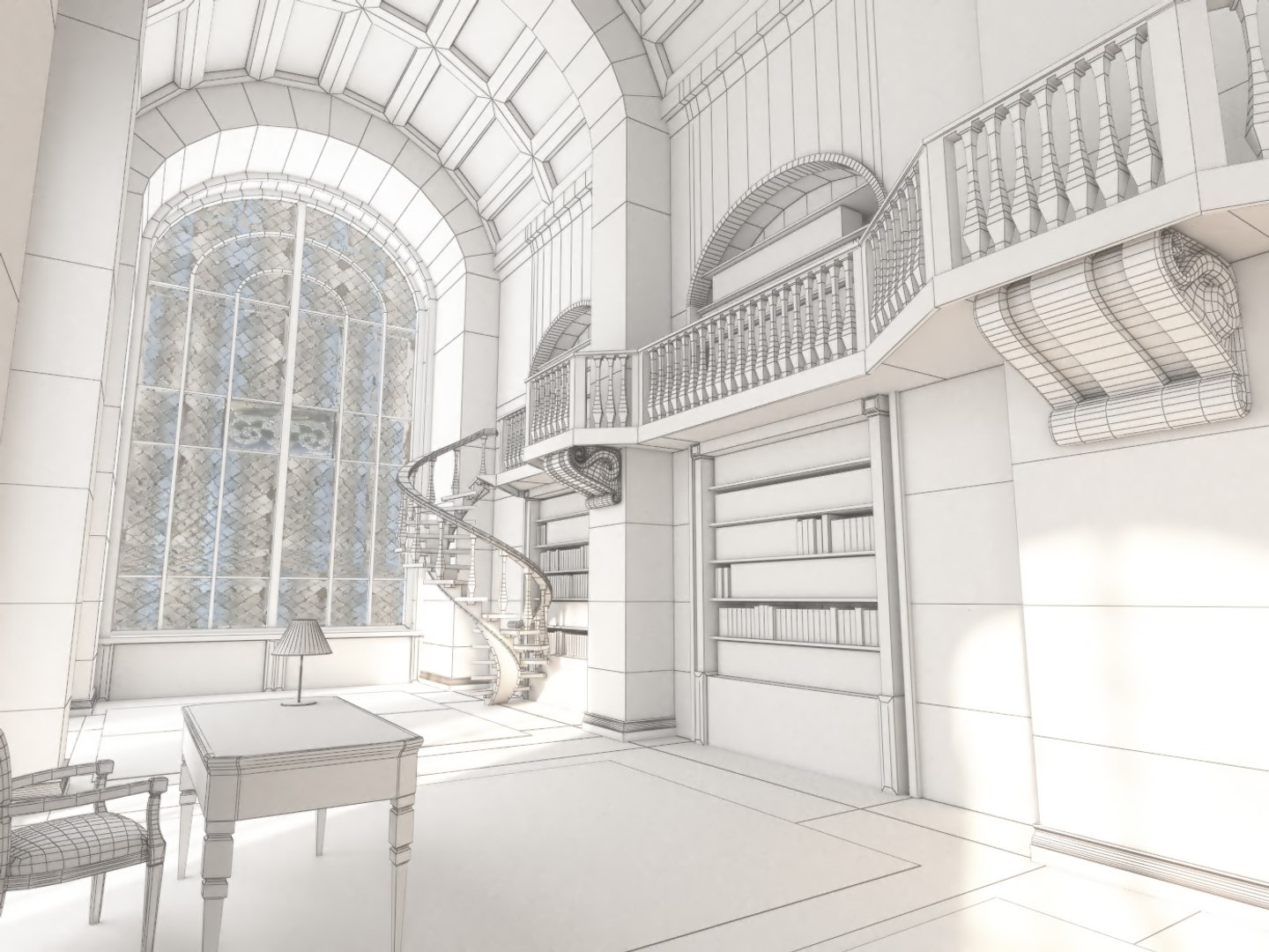 3D Interior Castle Pbr Museum Architecture Model - TurboSquid 1259793