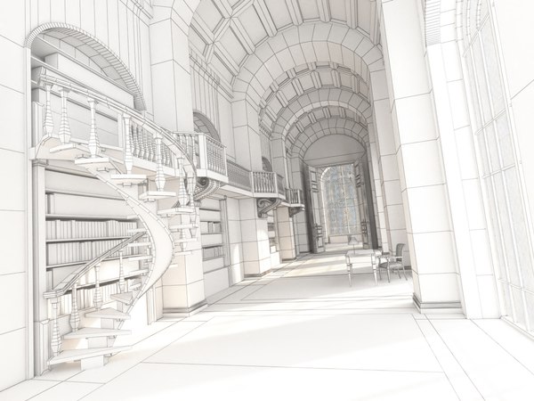 3D interior castle pbr museum architecture model - TurboSquid 1259793