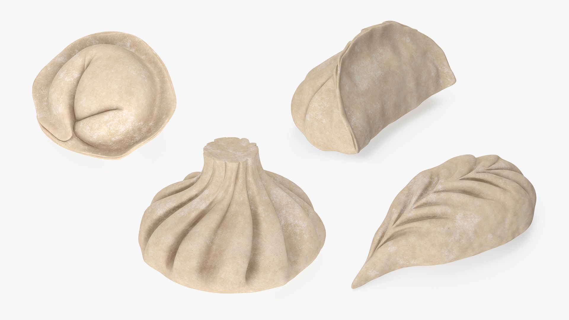 3D Raw Dumplings Collection 3 - TurboSquid 2255040