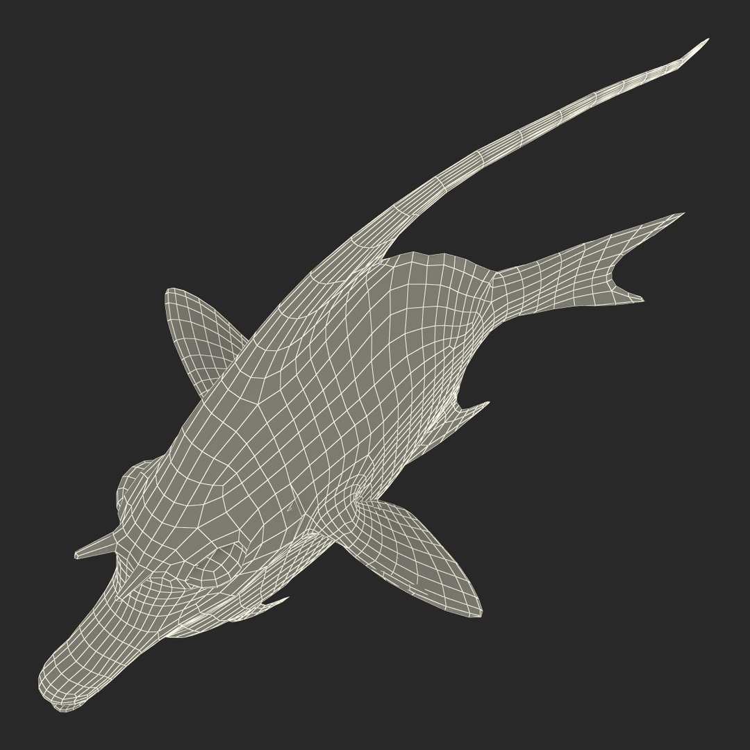 moorish idol fish pose 3d c4d