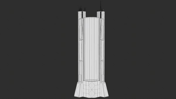 Sci-Fi Futuristic Skyscraper PBR 08 3D model - TurboSquid 1791979