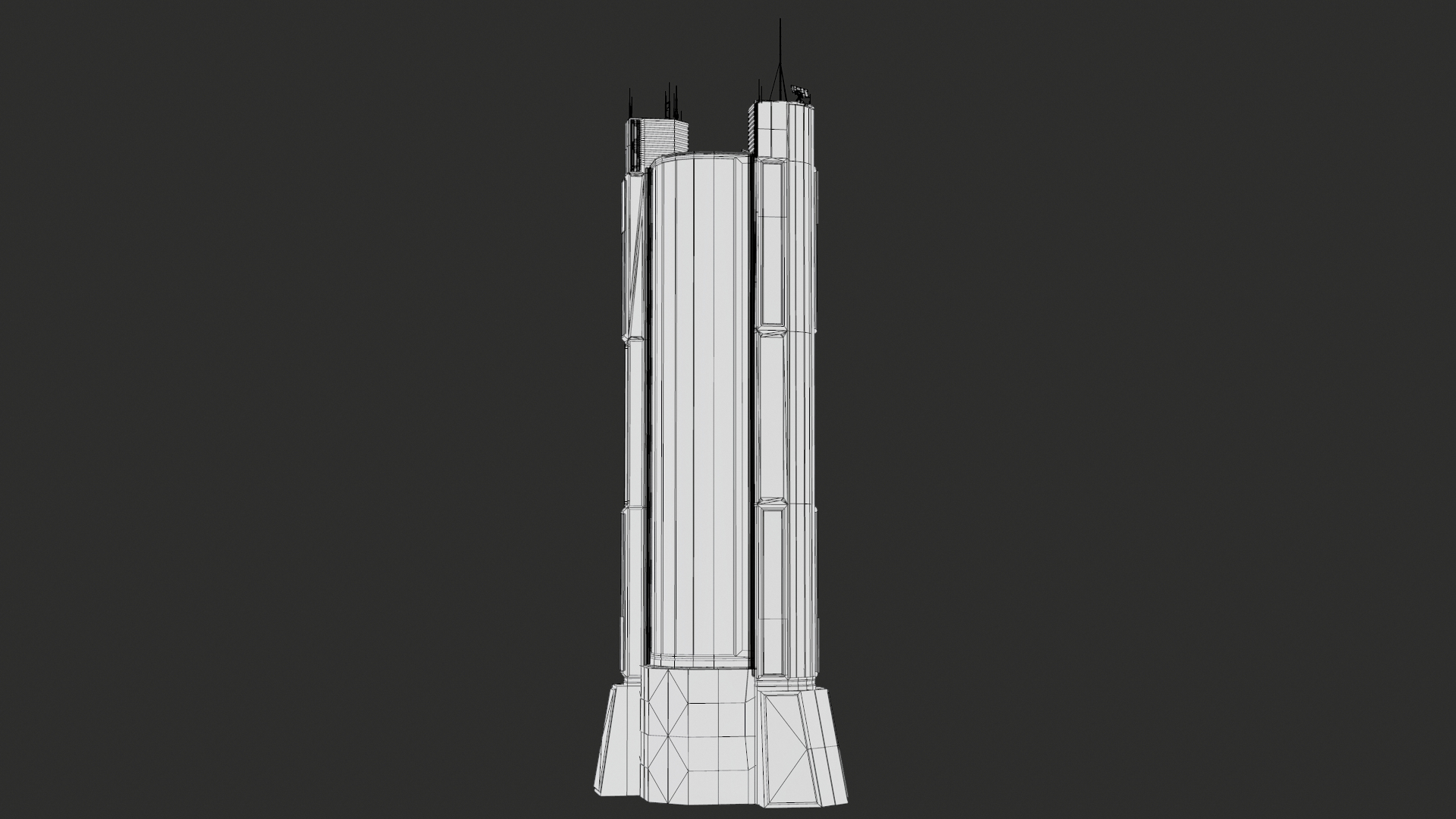 Sci-Fi Futuristic Skyscraper PBR 08 3D model - TurboSquid 1791979