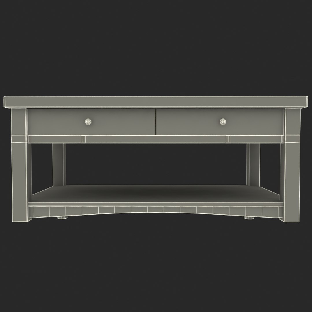 faux marble coffee table 3d 3ds