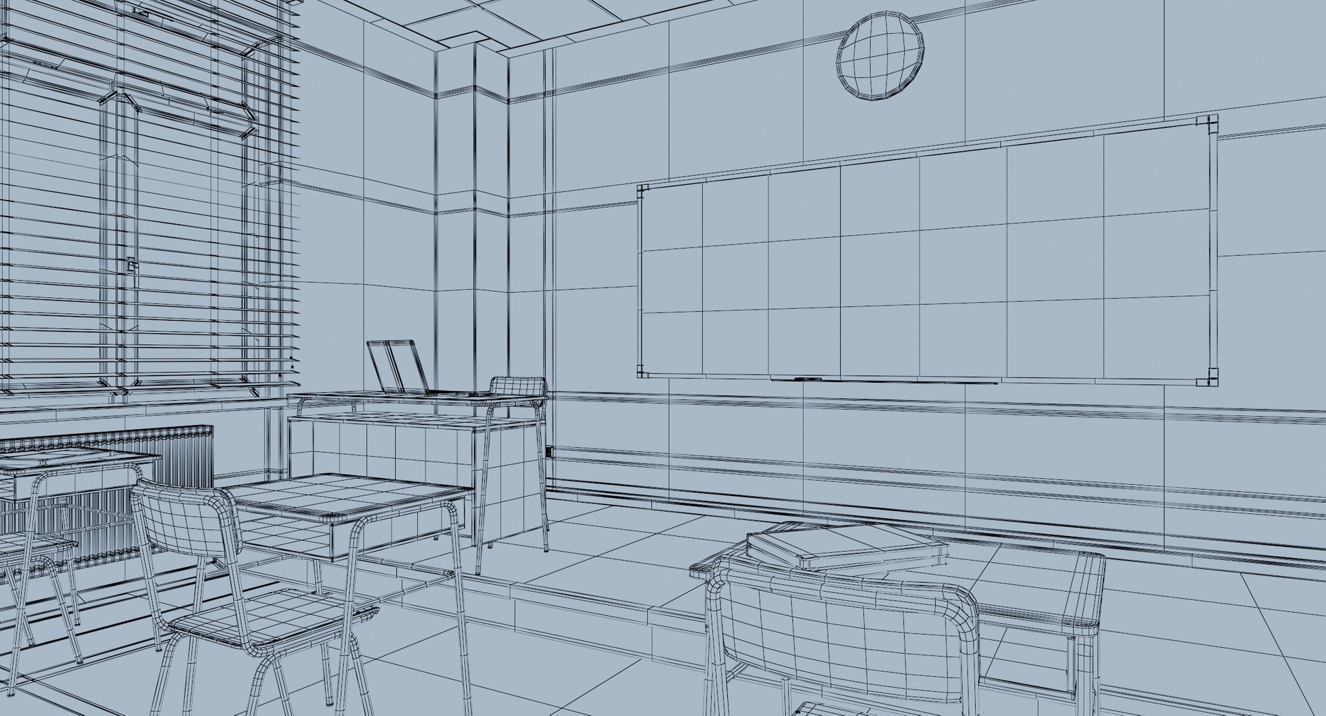 3D model classroom class - TurboSquid 1471720