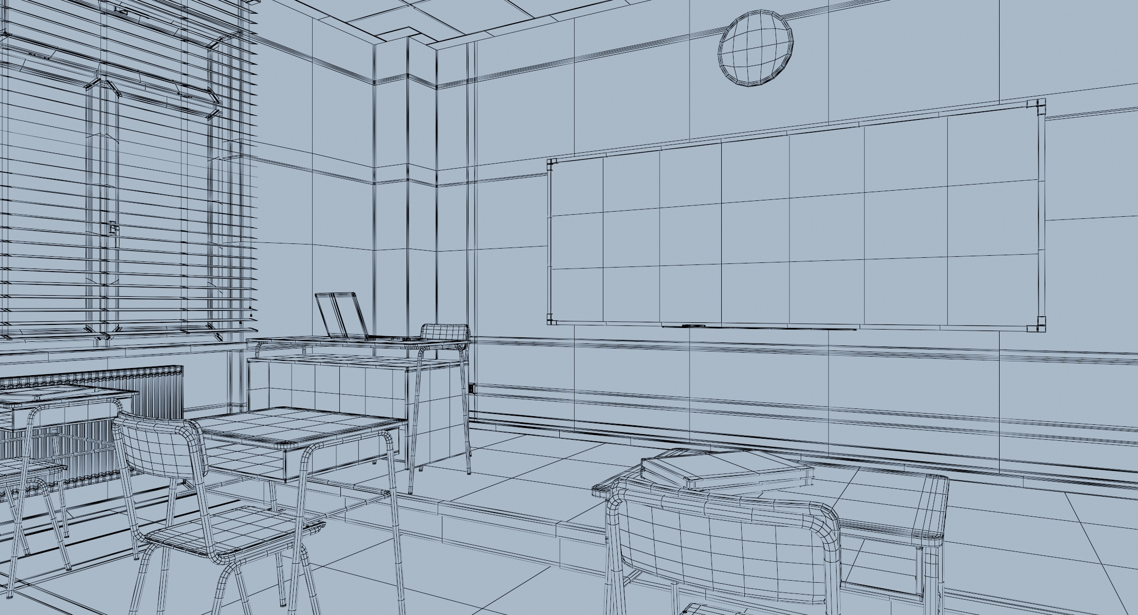 3D model classroom class - TurboSquid 1471720