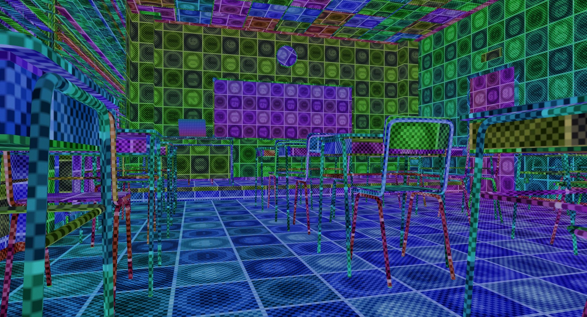 3D model classroom class - TurboSquid 1471720