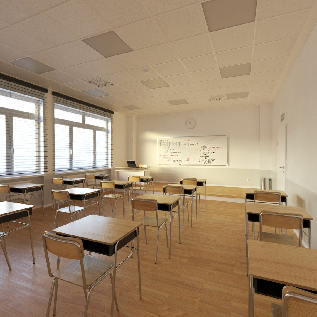 3D model classroom class - TurboSquid 1471720