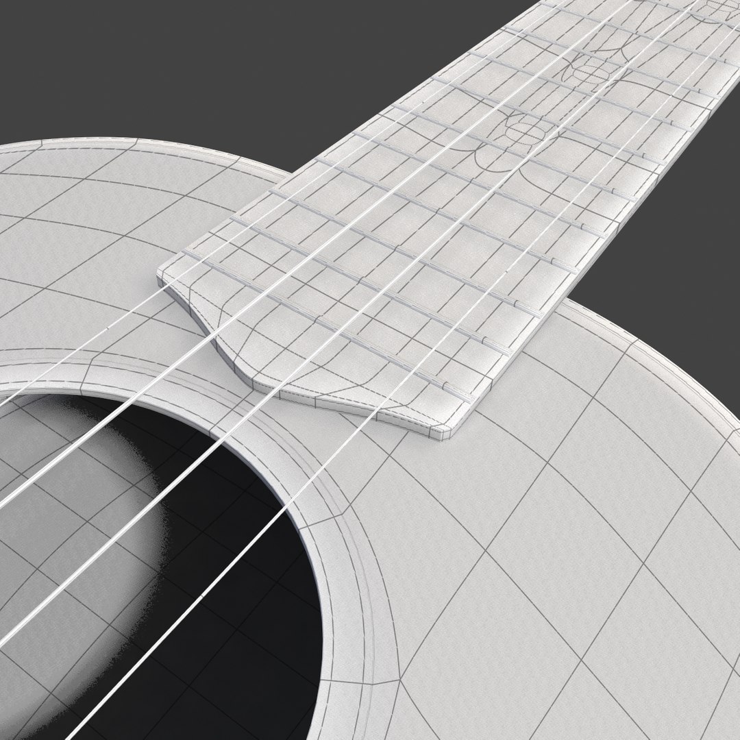 Guitar Strings 3d Model