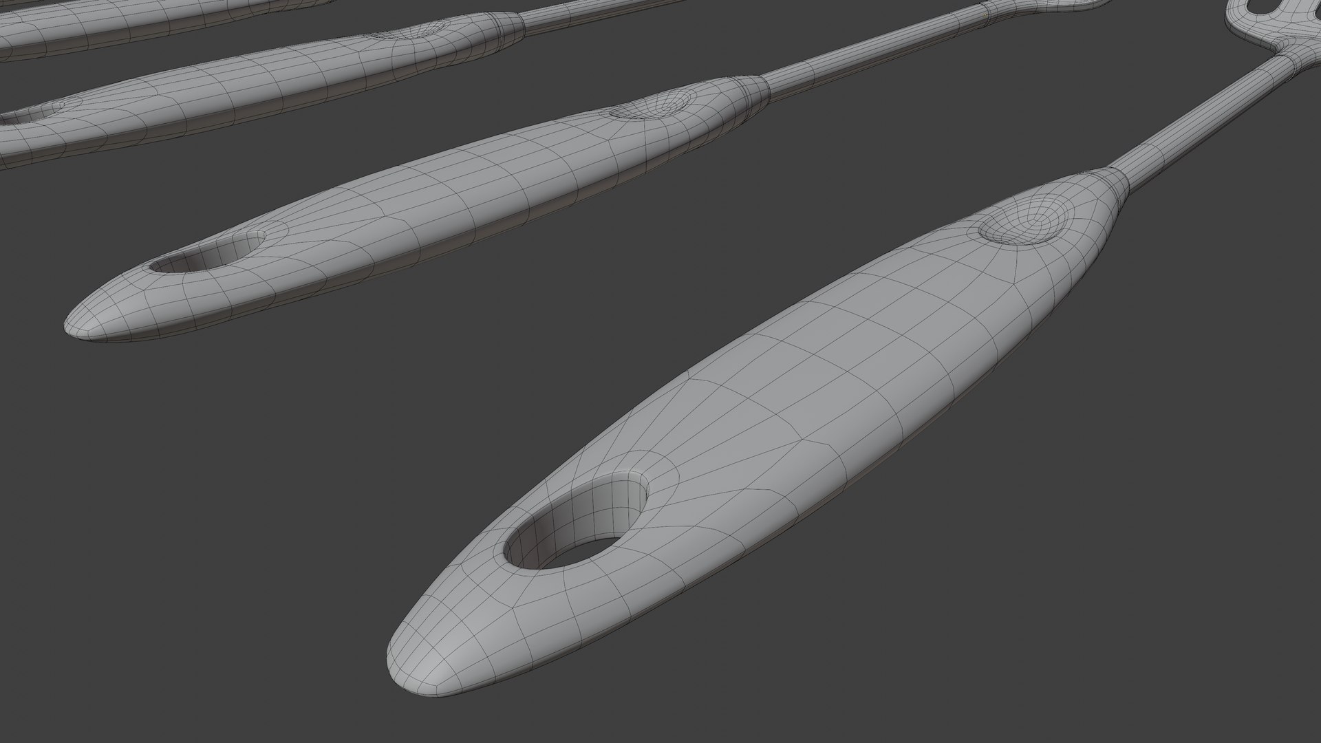 Free Kitchen Utensil Set 3D Model - TurboSquid 2160176