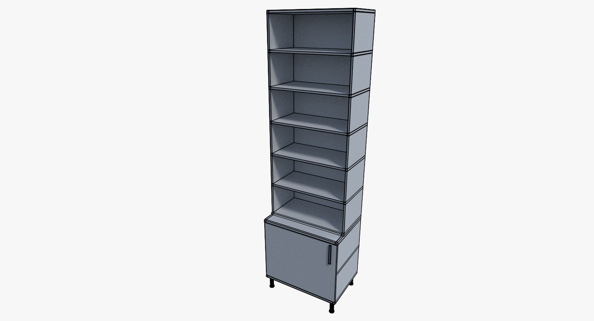 3D Shelves Drawer Model - TurboSquid 1301216