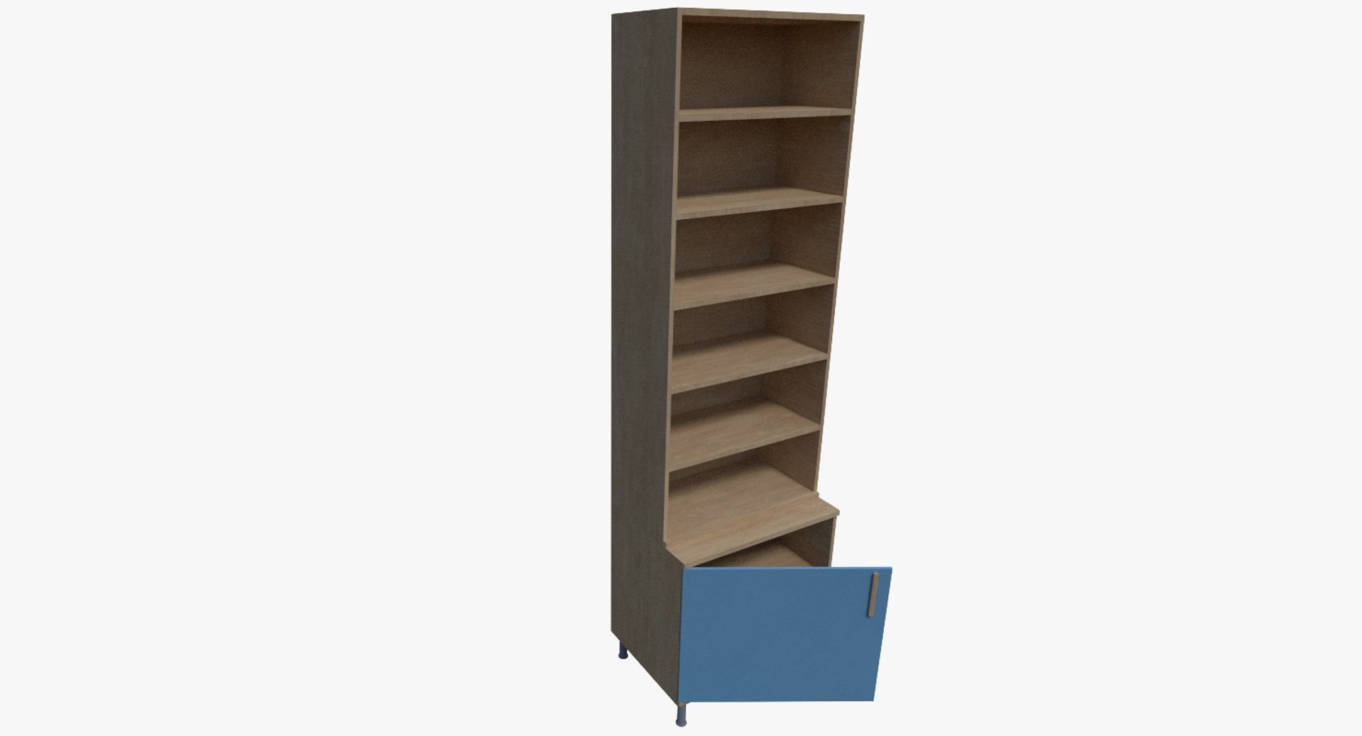 3D Shelves Drawer Model - TurboSquid 1301216