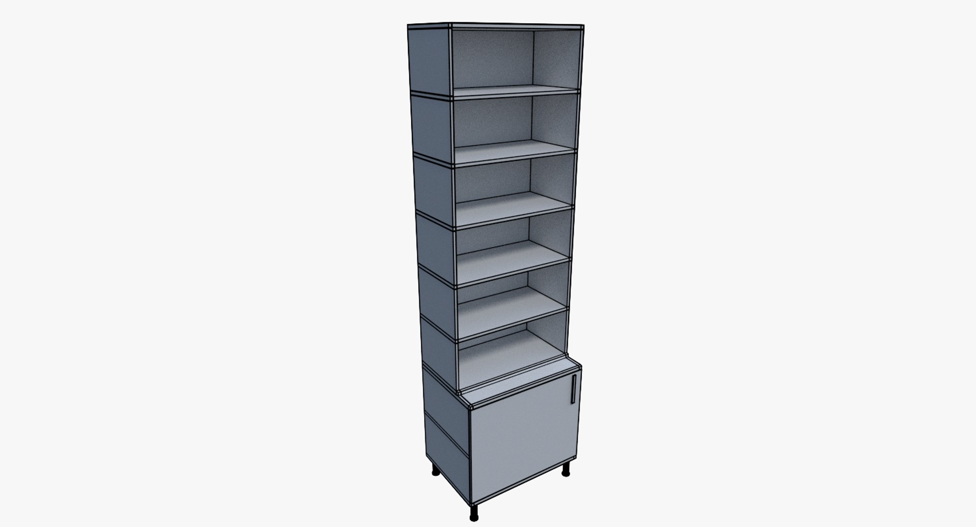 3D Shelves Drawer Model - TurboSquid 1301216