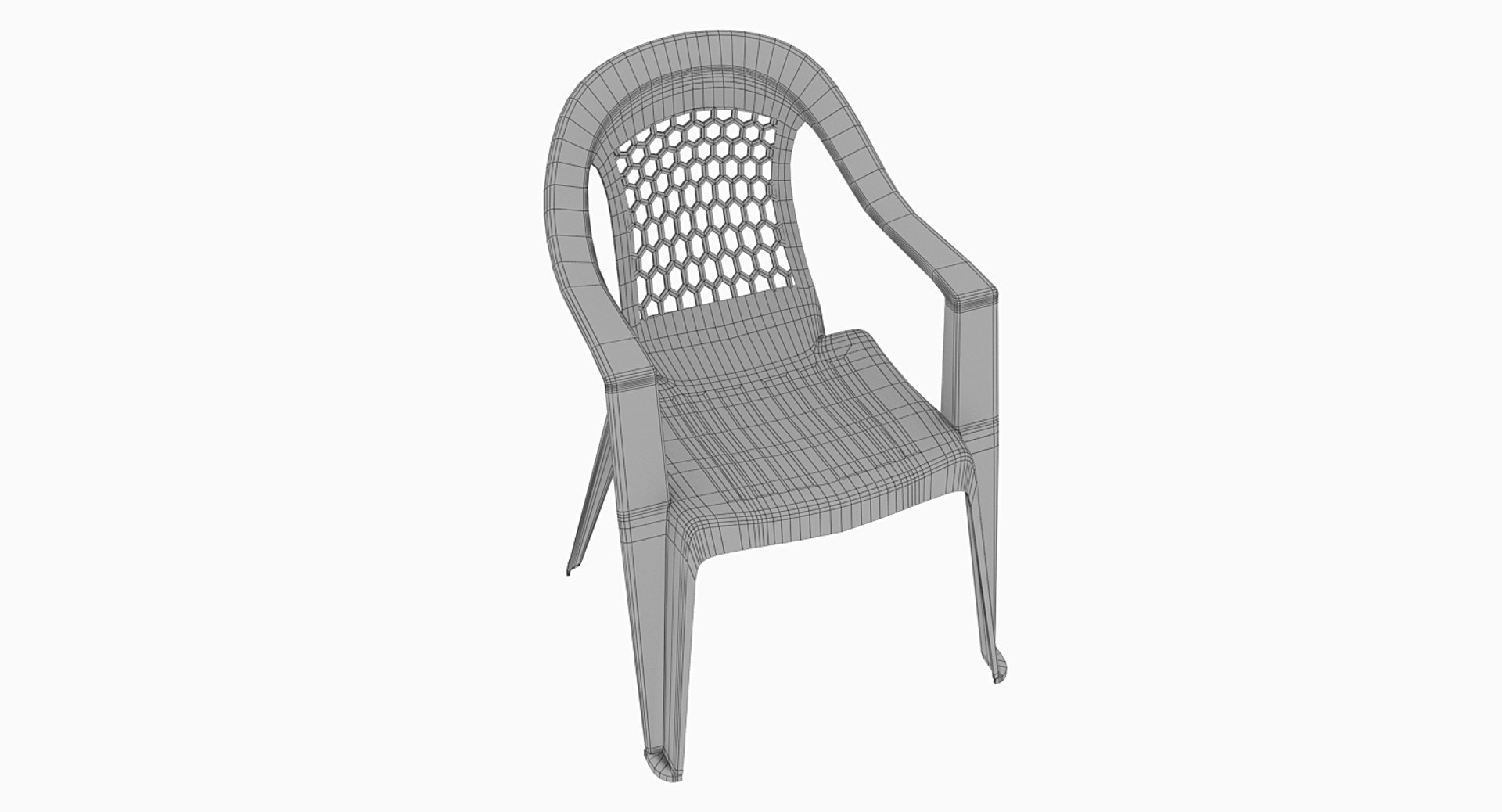 Plastic Chair Outdoor Model - TurboSquid 1306666