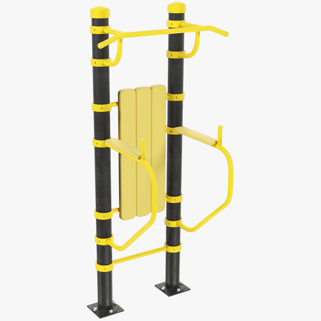 3D Street Workout Equipment V4 model - TurboSquid 2082551