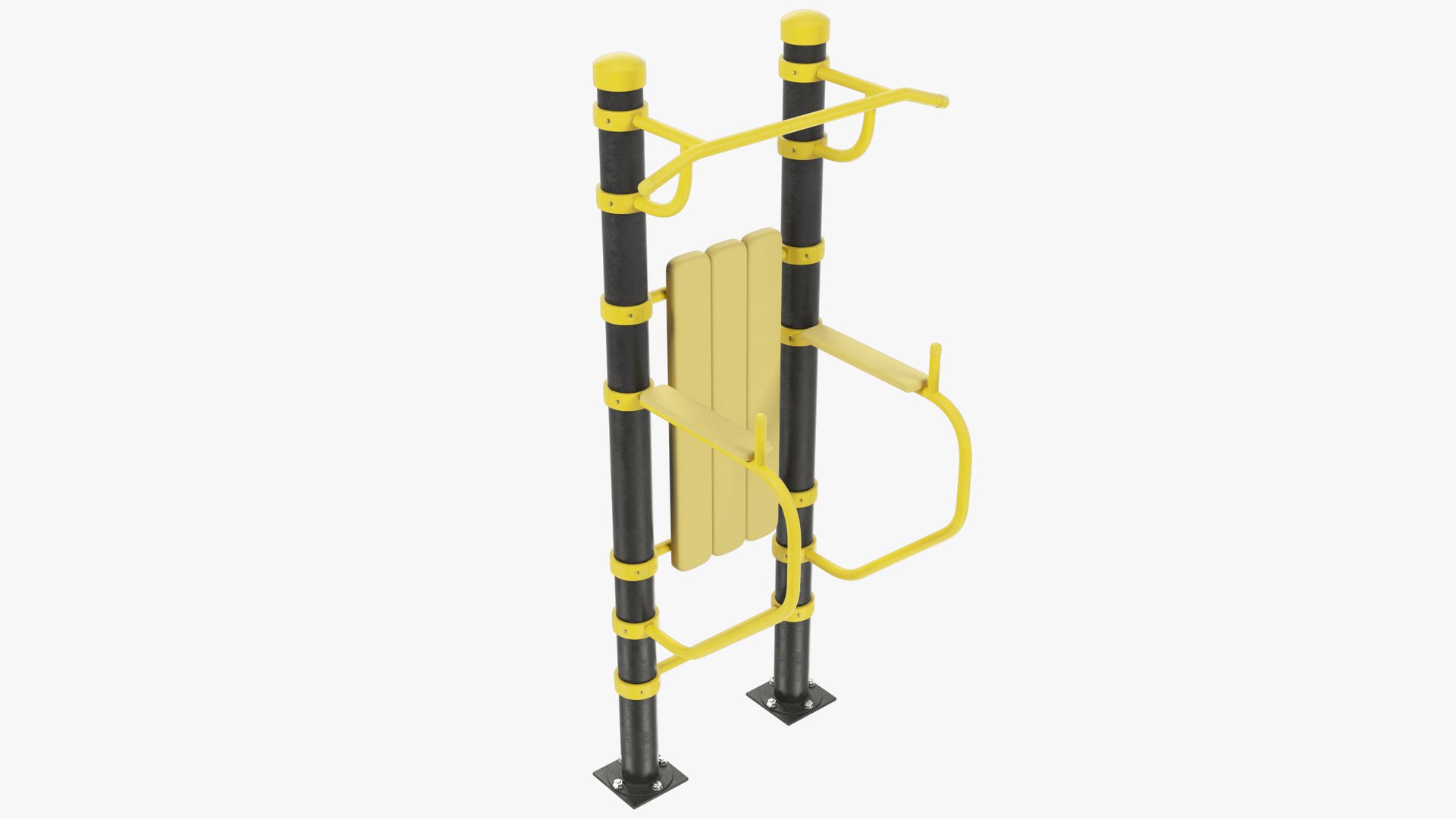 3D Street Workout Equipment V4 Model - TurboSquid 2082551