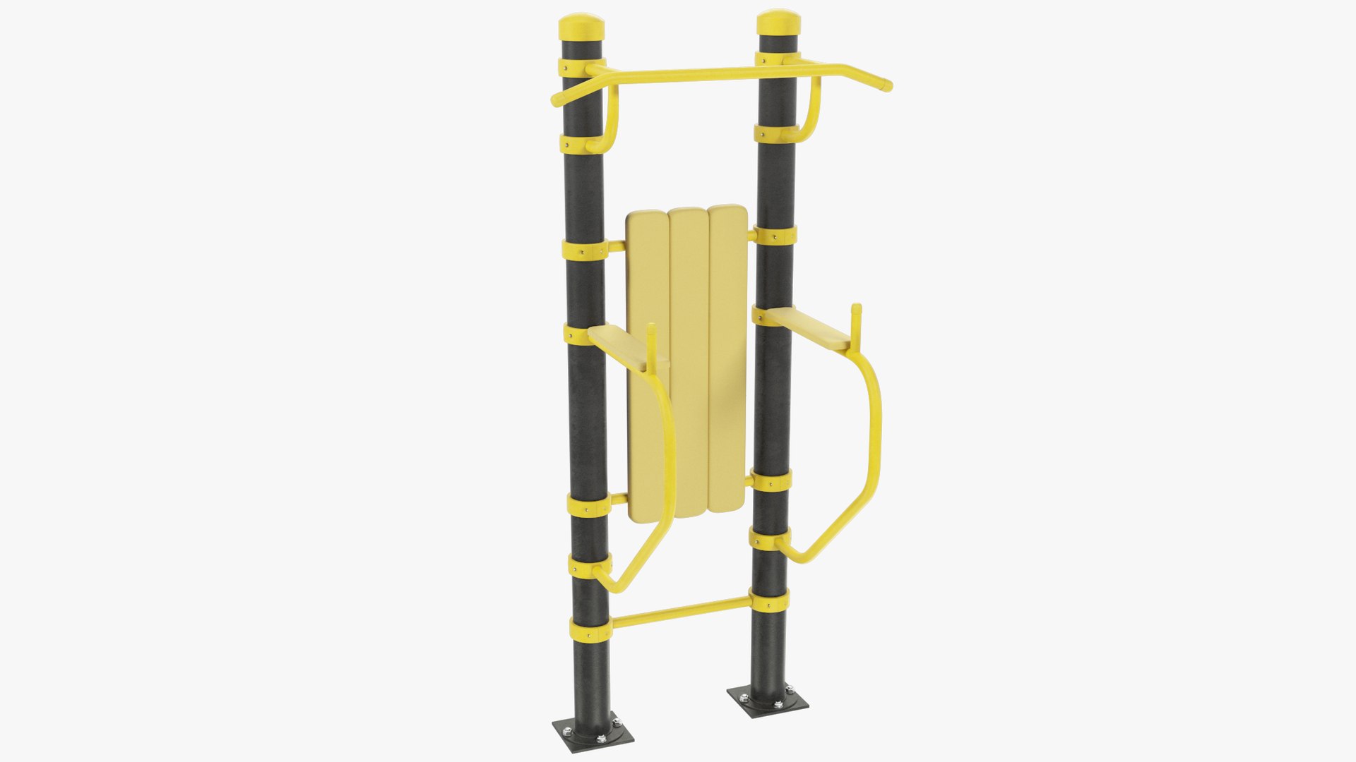 3D Street Workout Equipment V4 Model - TurboSquid 2082551