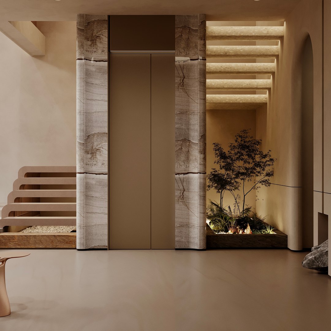 3D Wabi-Sabi Style Living Room - TurboSquid 2156084