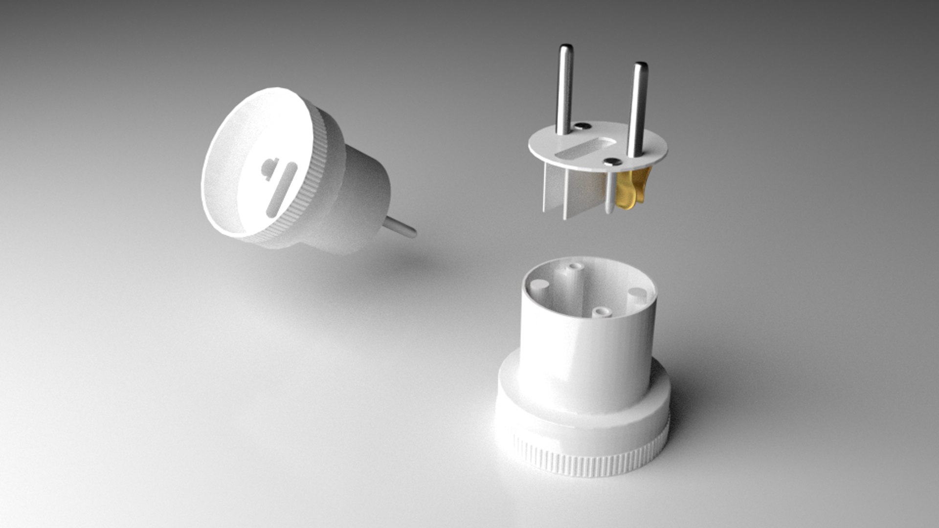 3d ac adapter socket model