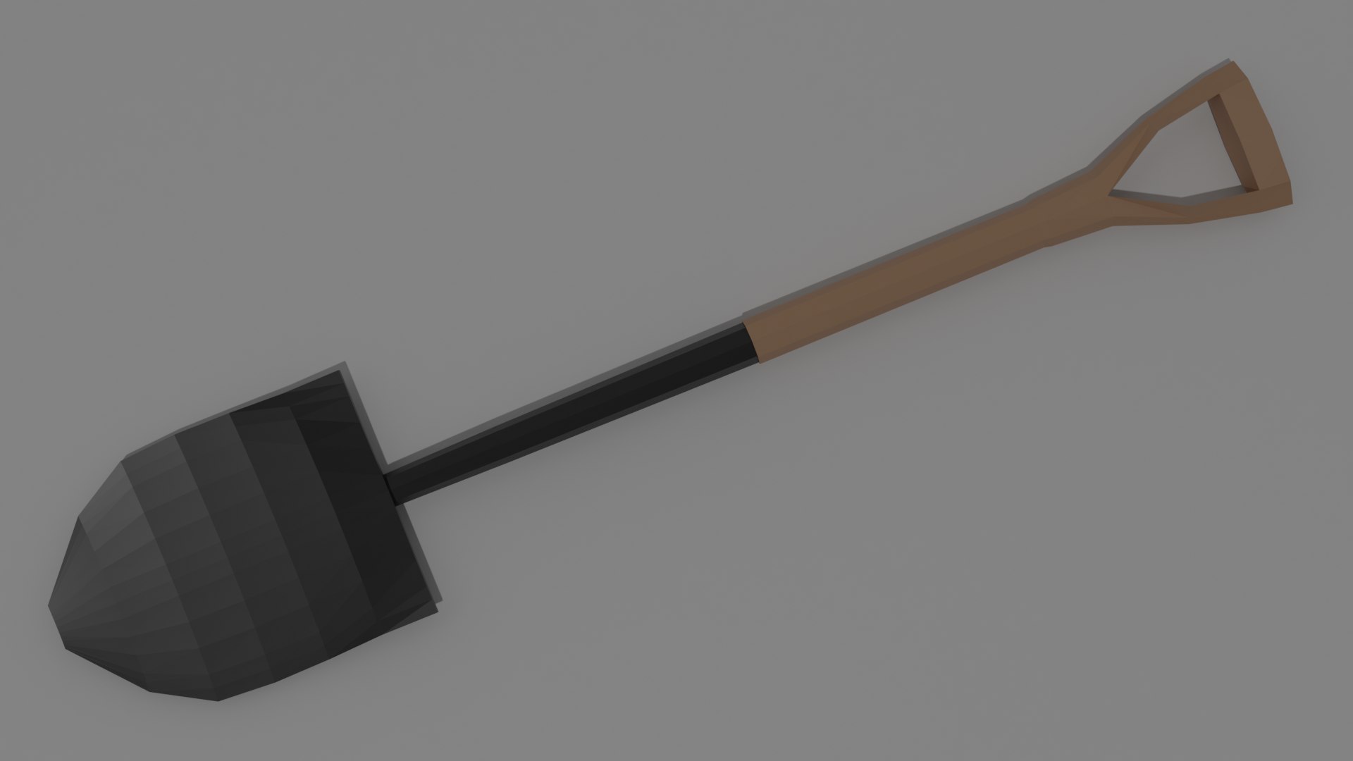 Low Poly Shovel 3D - TurboSquid 1805432