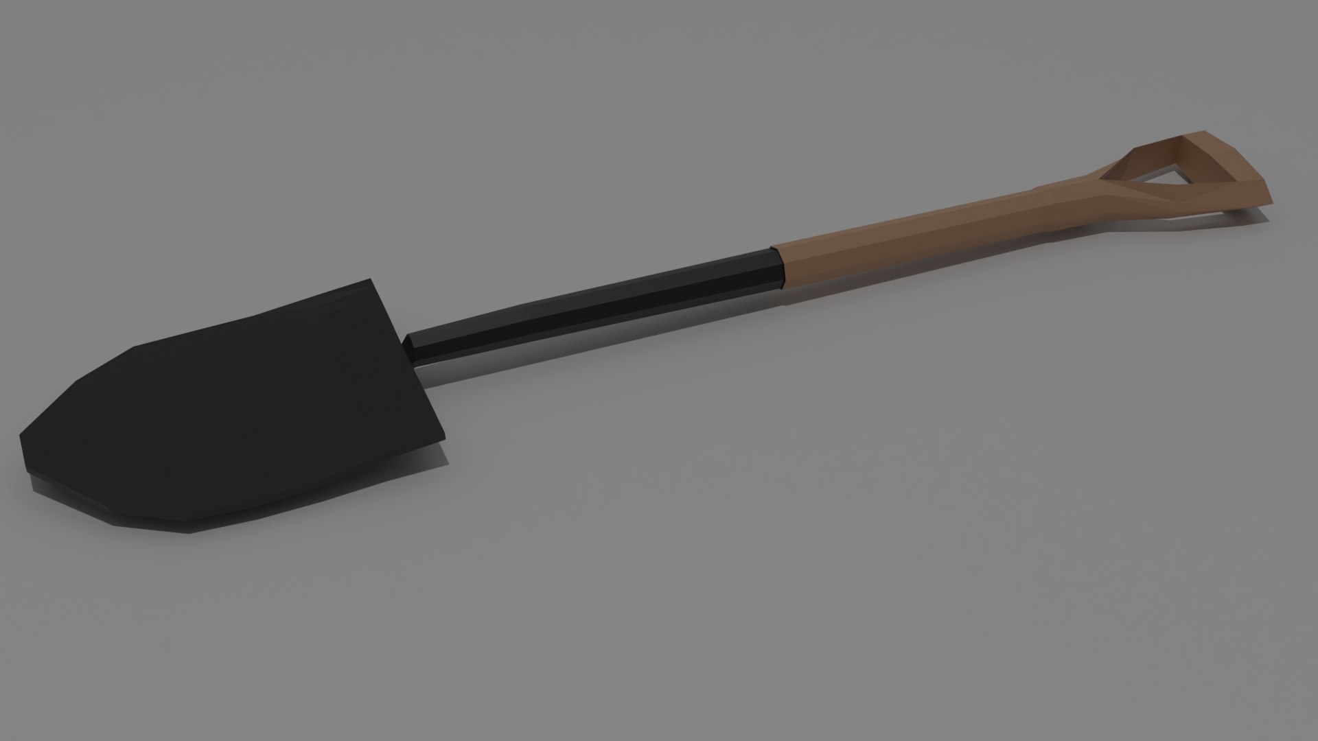 Low Poly Shovel 3D - TurboSquid 1805432