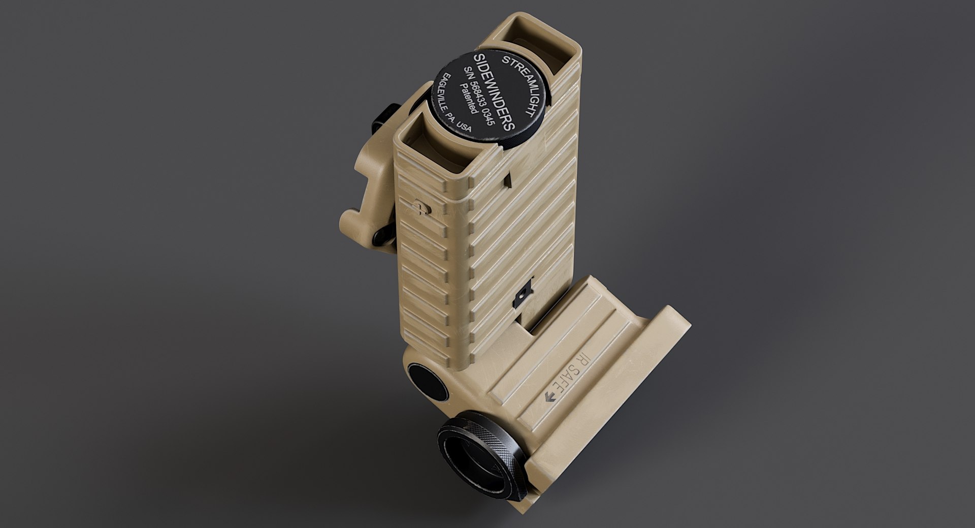 Streamlight sidewinder c4 tan 3D model - TurboSquid 1384250