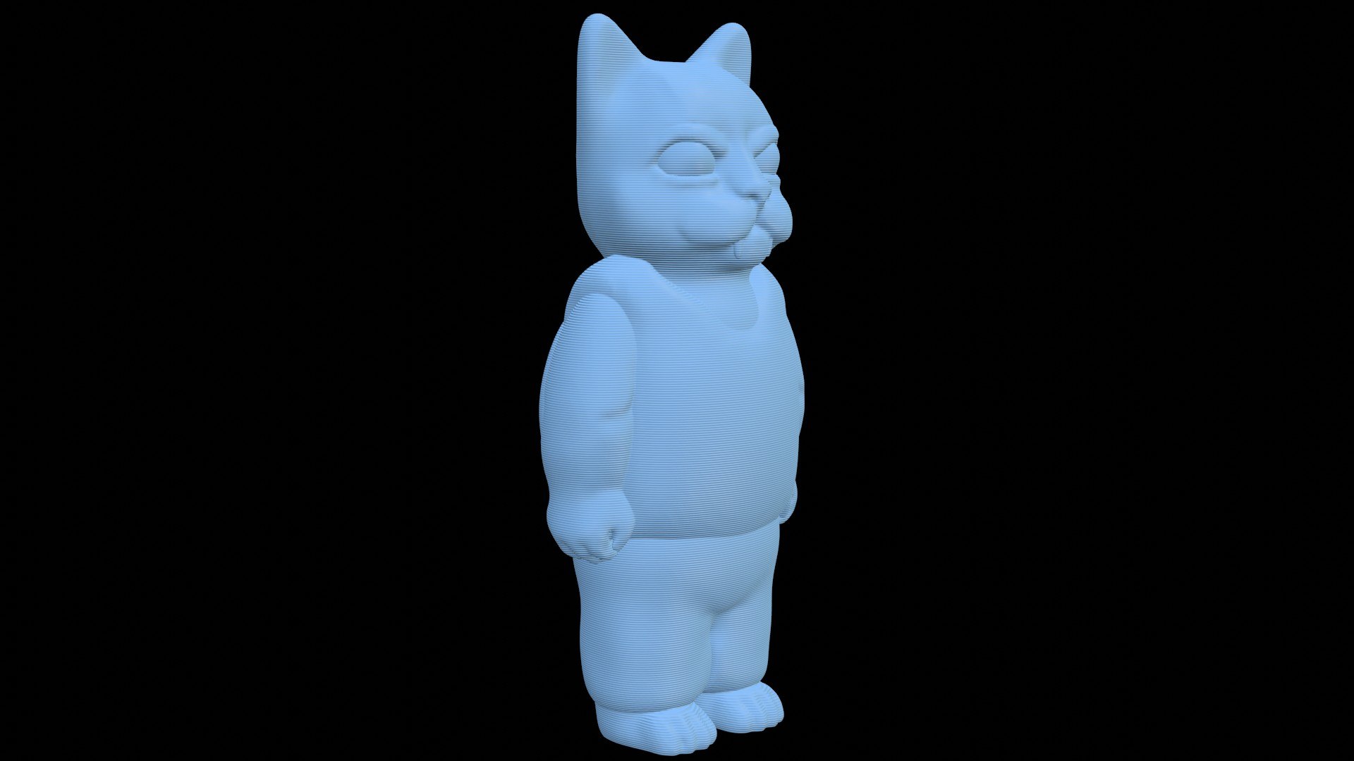 3D Cartoon Angry Kitty Boy model - TurboSquid 2080425