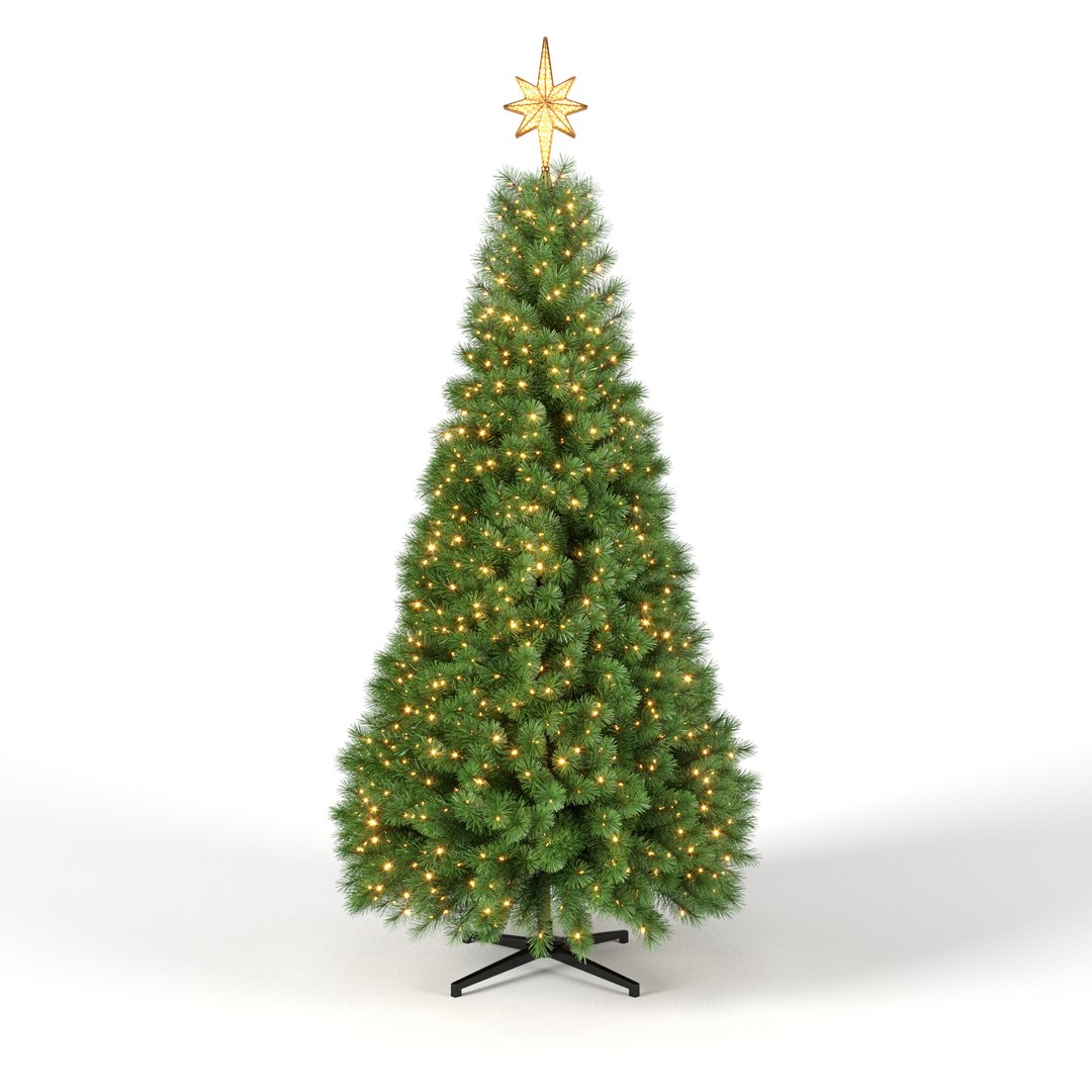 3D Christmas Tree With Animated Lights - Set 1 - TurboSquid 1826459