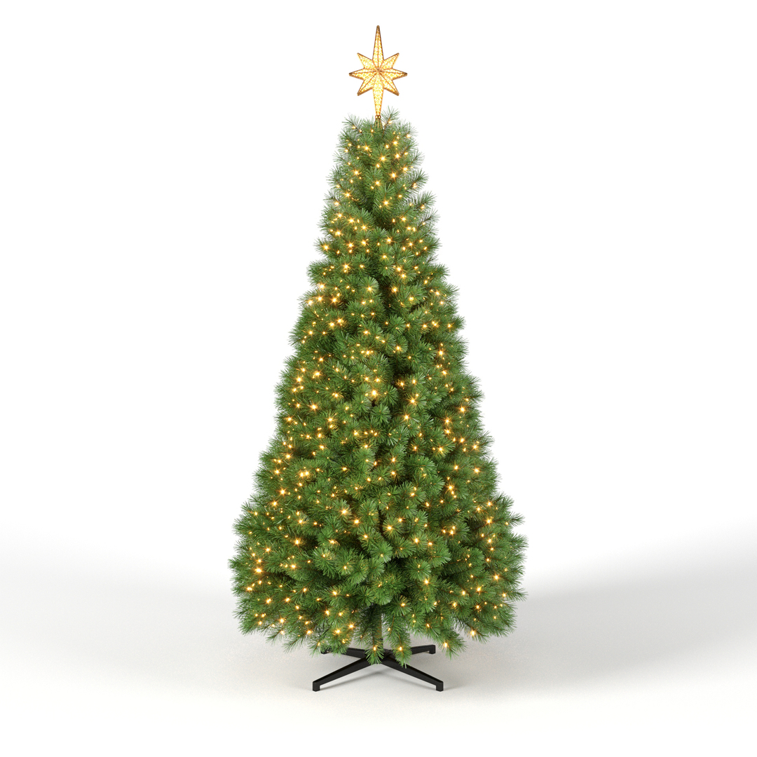 3D Christmas Tree With Animated Lights - Set 1 - TurboSquid 1826459