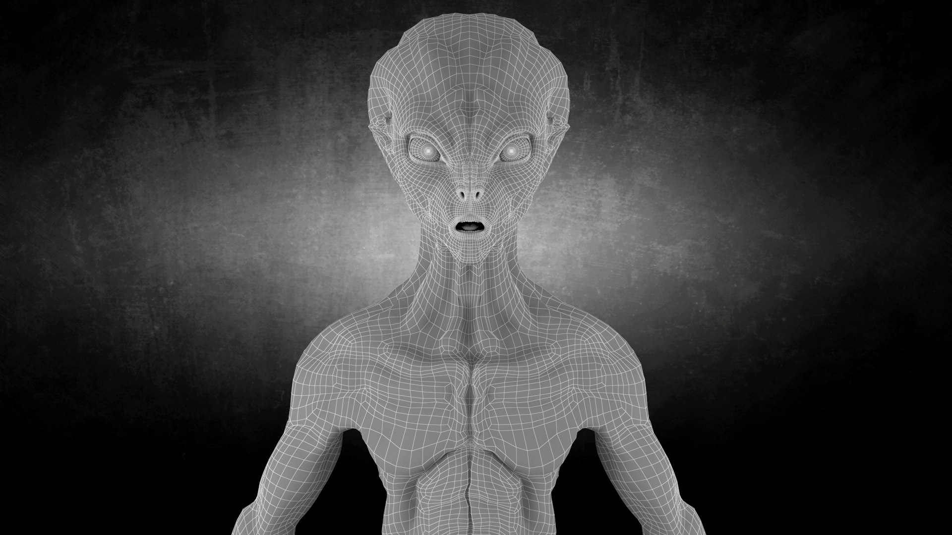 3D model Humanoid Alien Creature Base Mesh - TurboSquid 2116800