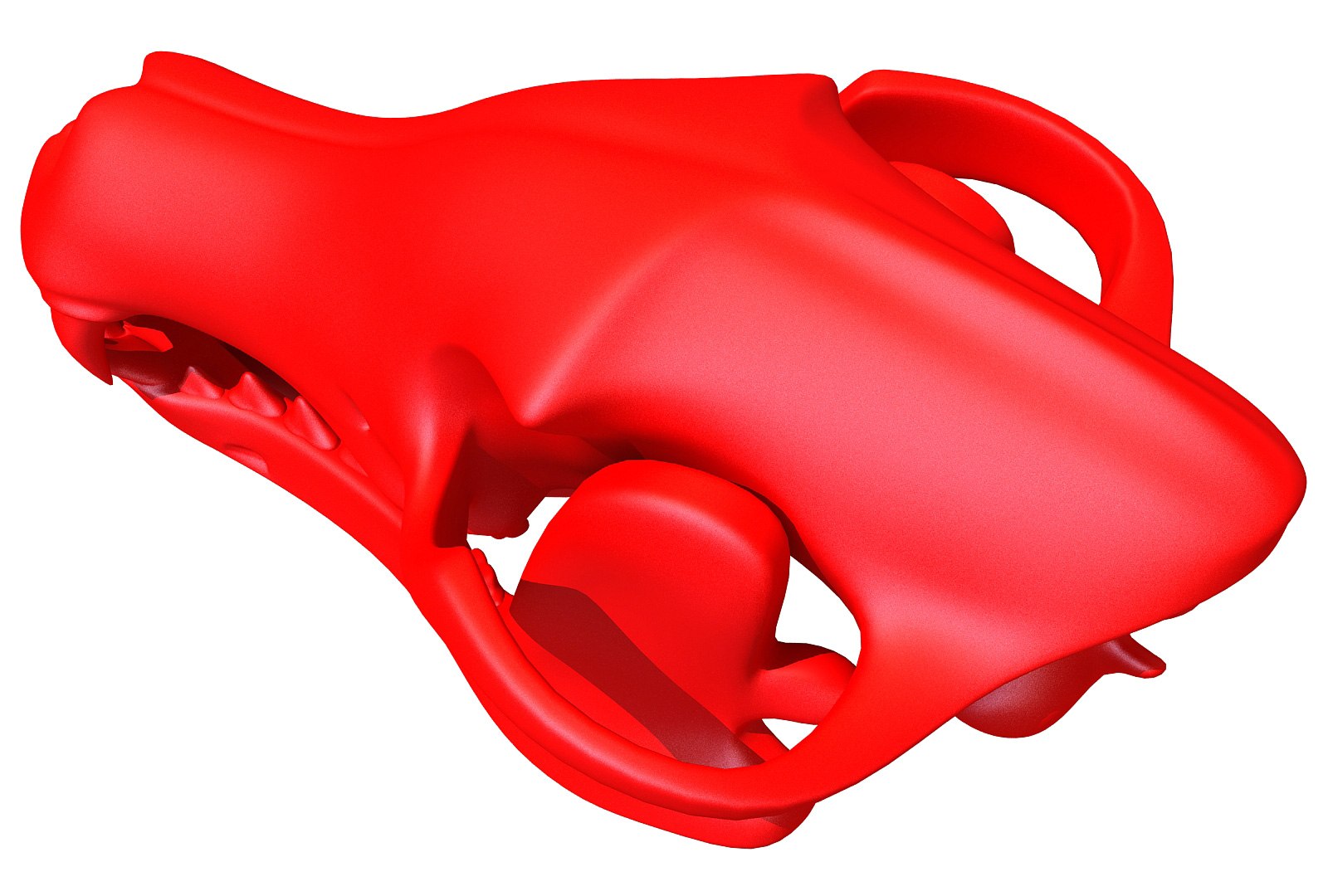 Print-ready Dog Skull Printing 3d Model