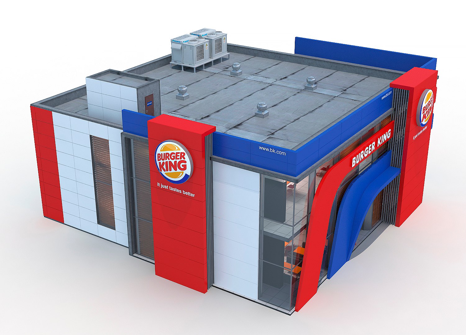 Burgerking Restaurant 3d Model