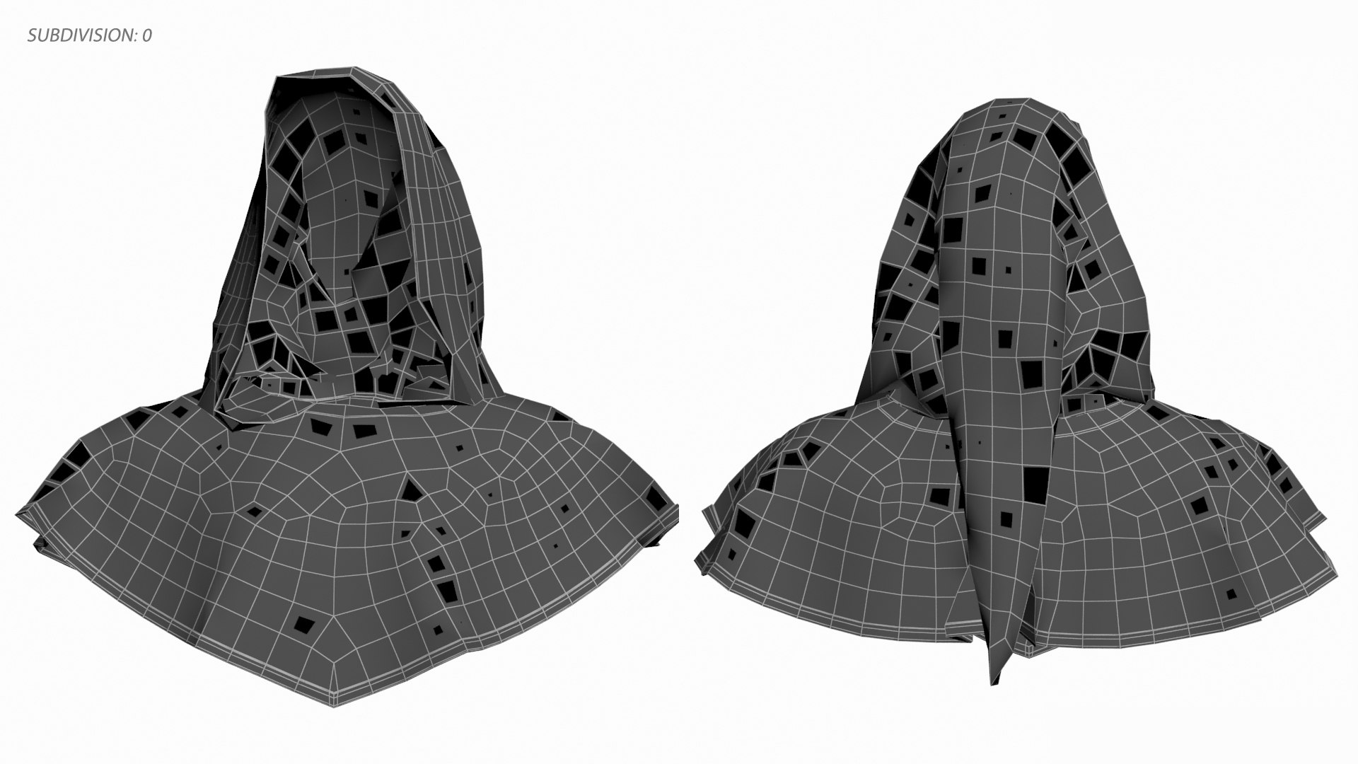 3D Medieval Chaperon Hood - TurboSquid 2186638