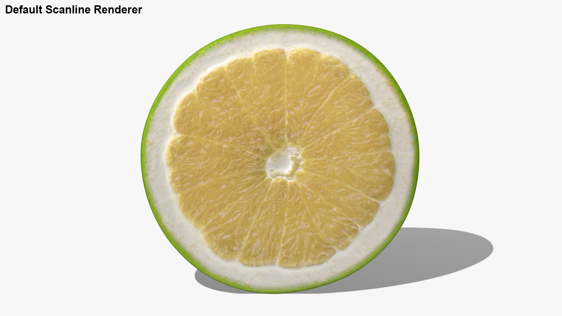 Round Green Grapefruit Slice 3D Model - TurboSquid 1997344