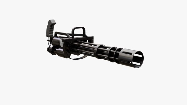 3D Minigun A134 model - TurboSquid 1984871