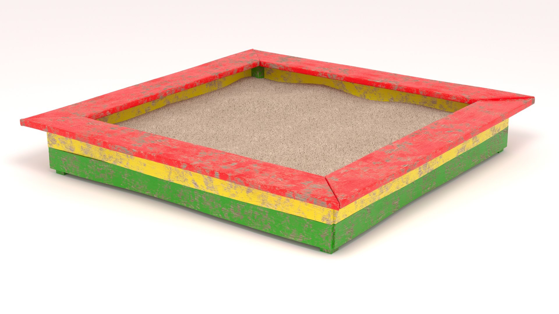 Old Used Sandbox 3D Model - TurboSquid 2083193