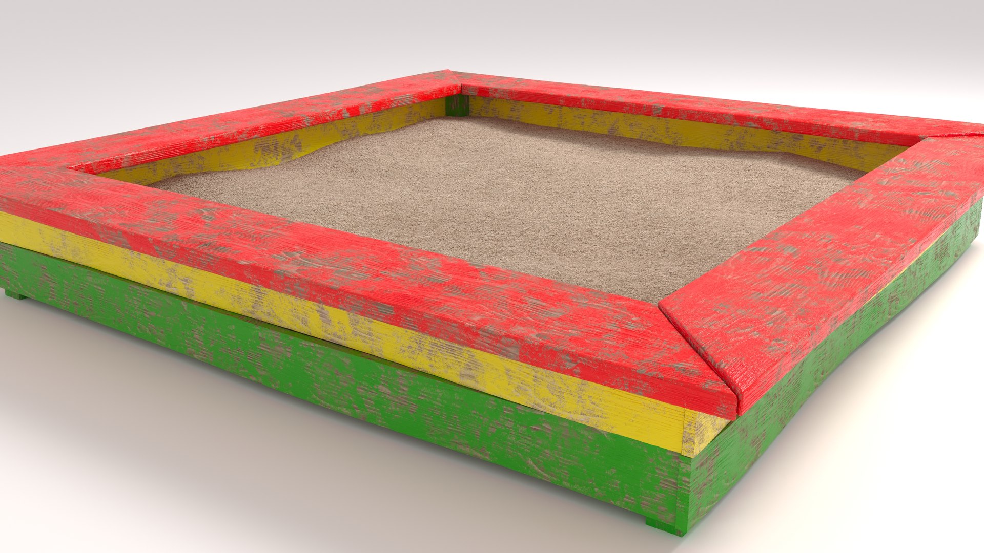 Old Used Sandbox 3D Model - TurboSquid 2083193