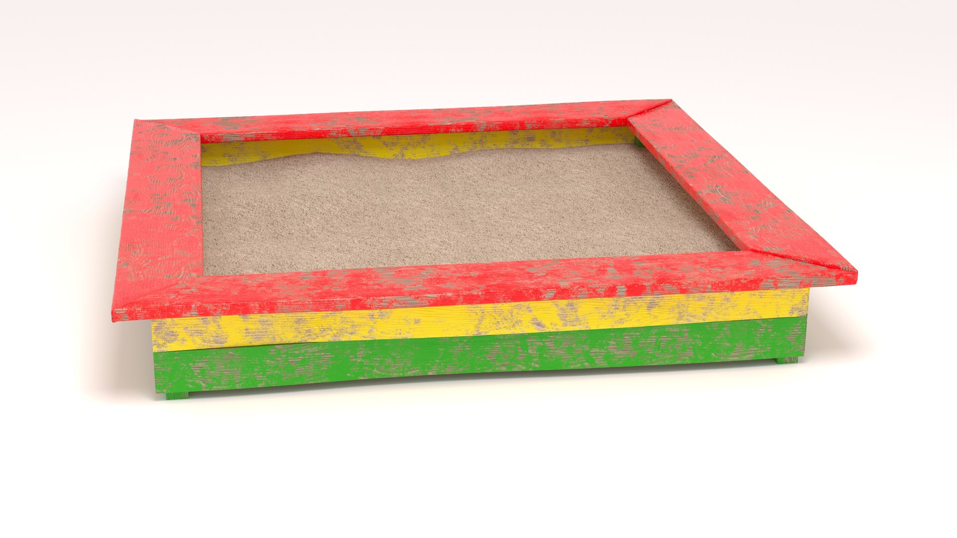 Old Used Sandbox 3D Model - TurboSquid 2083193