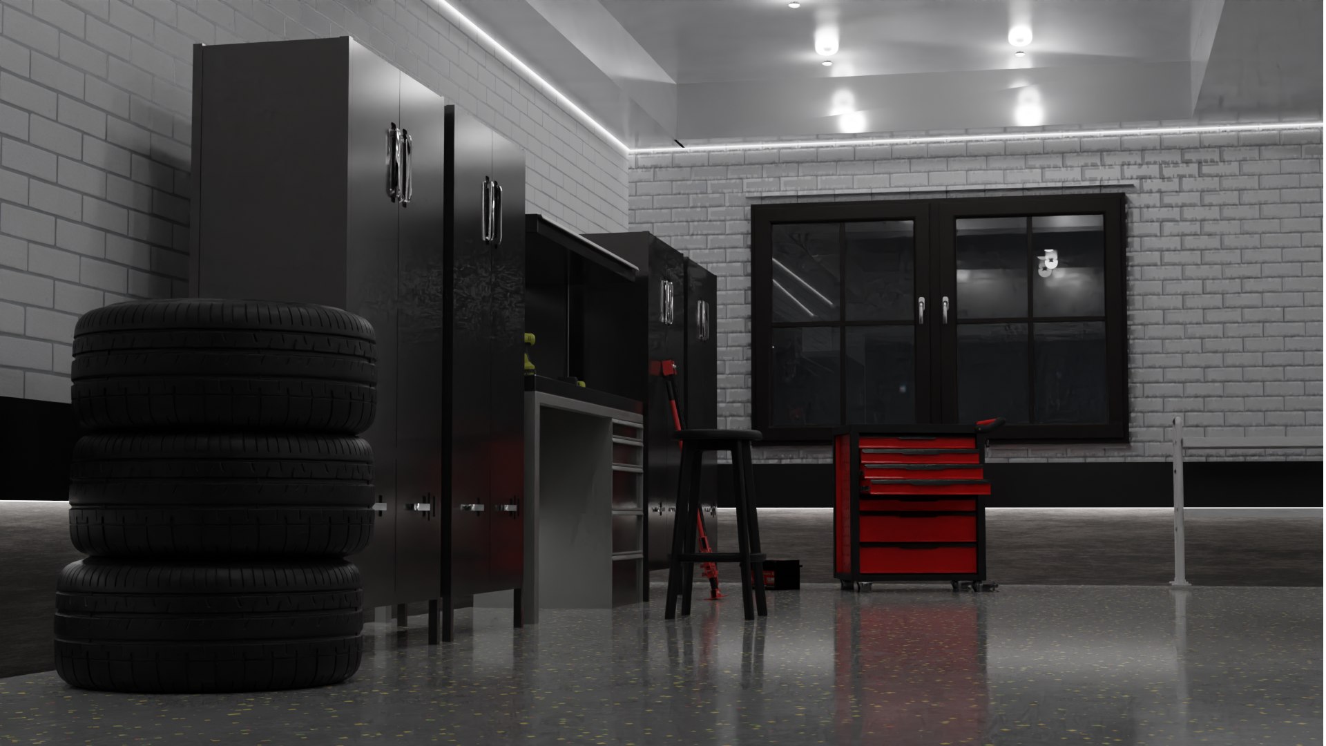 Modern Garage 3D Model - TurboSquid 2188027