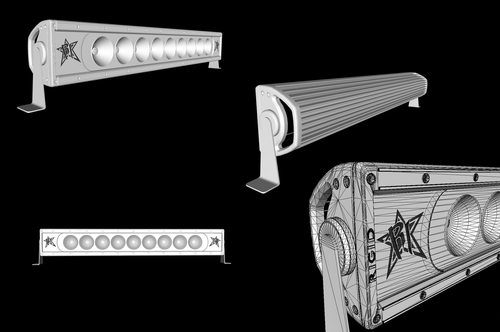 Led Bar Light Rigid 3D Model - TurboSquid 1552233