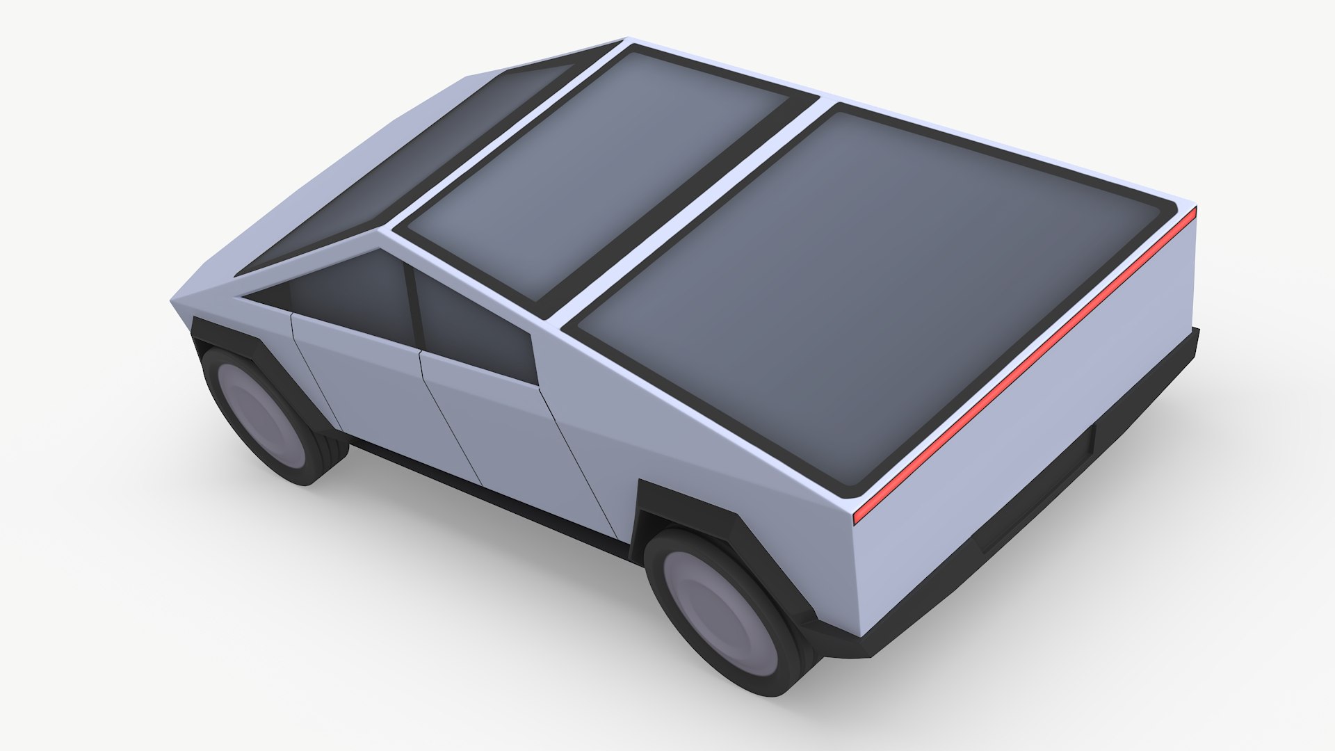 3D Cartoon Tesla Cybertruck Model - TurboSquid 2350595