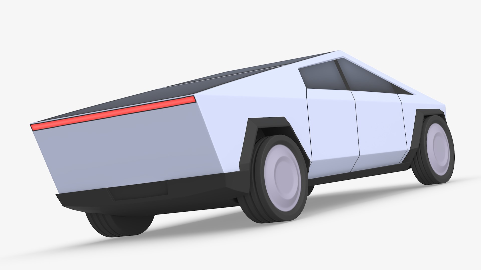 3D Cartoon Tesla Cybertruck Model - TurboSquid 2350595