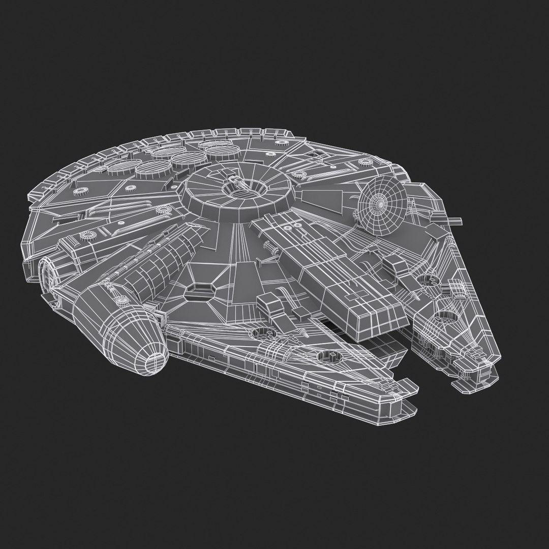 3d model millennium falcon