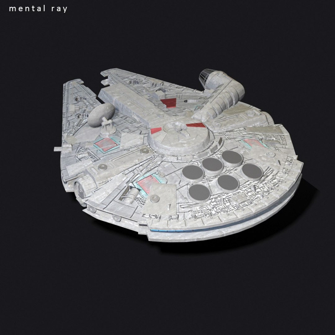 3d model millennium falcon