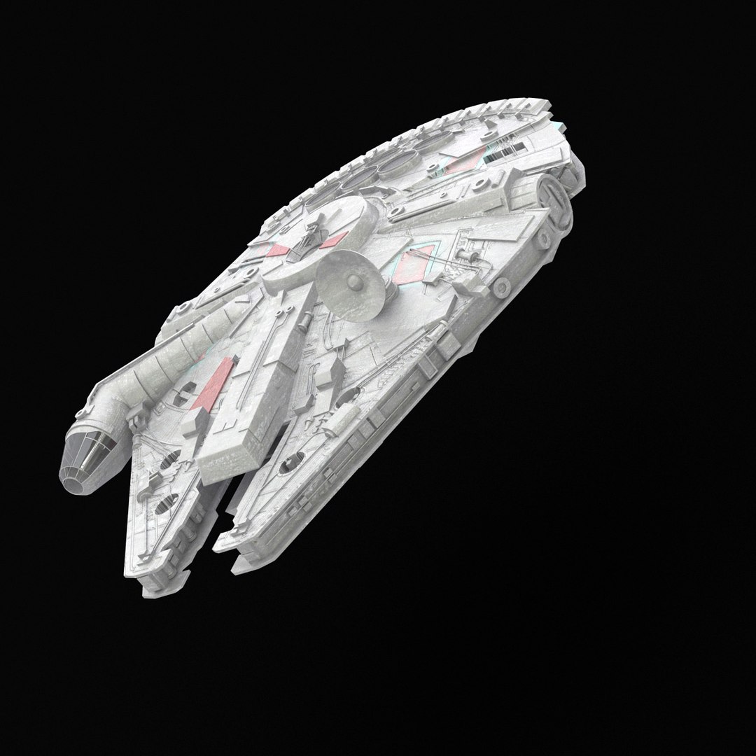 3d model millennium falcon