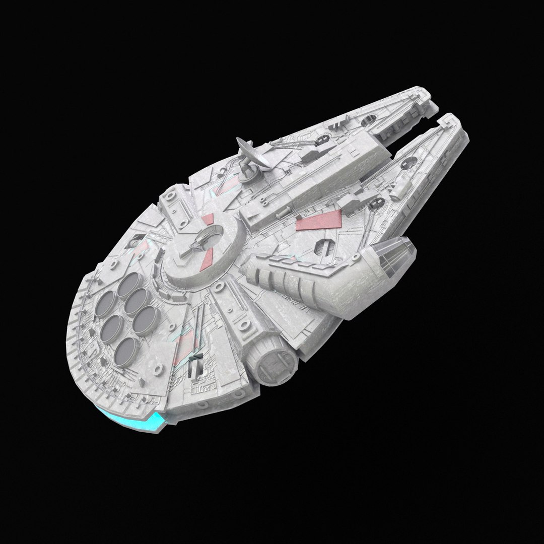 3d model millennium falcon