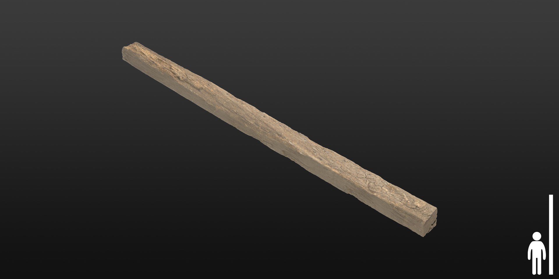 3D scanned wood beam model - TurboSquid 1567674