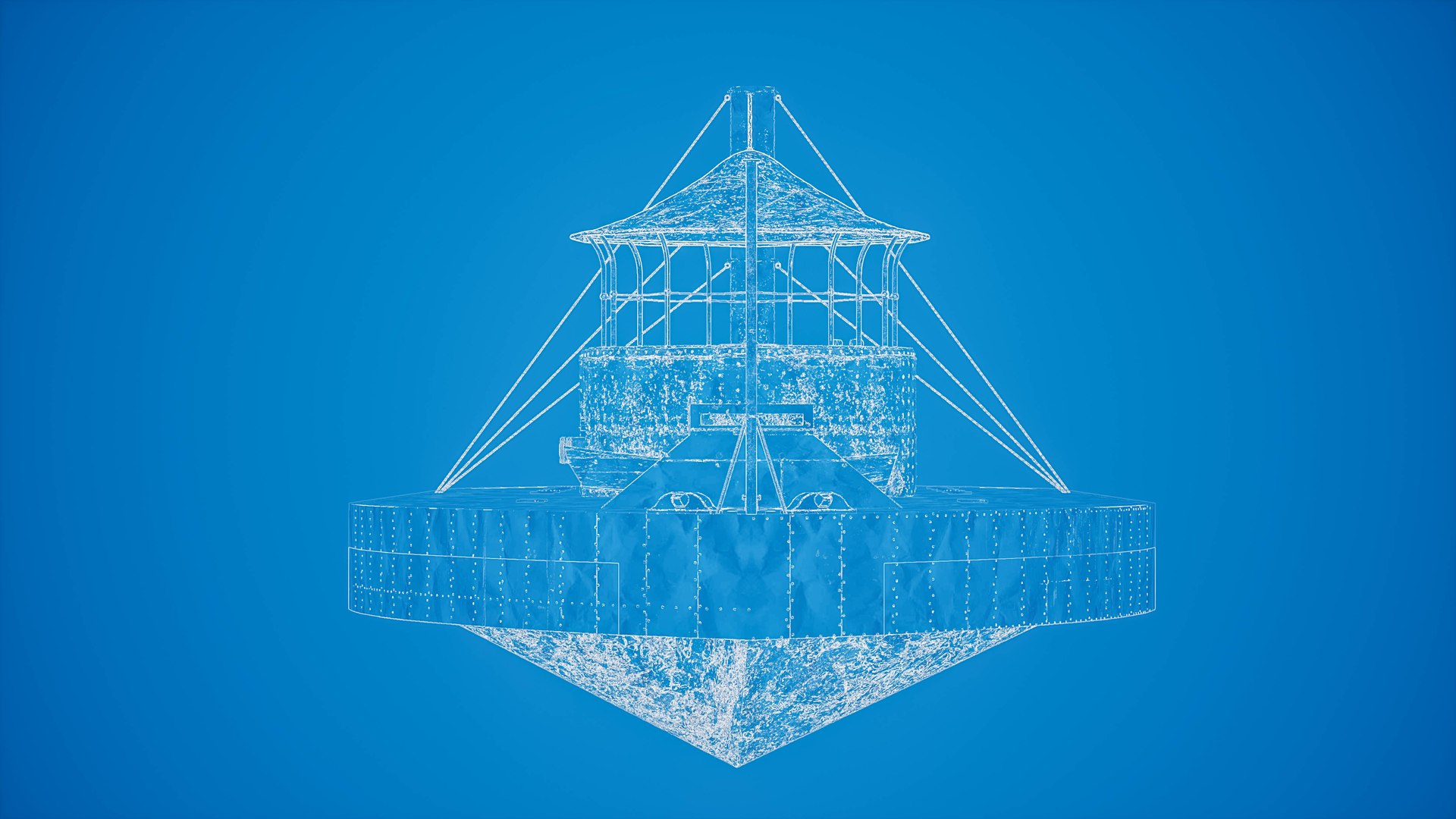 USS Monitor - Turreted Ironclad Warship 3D - TurboSquid 2231719